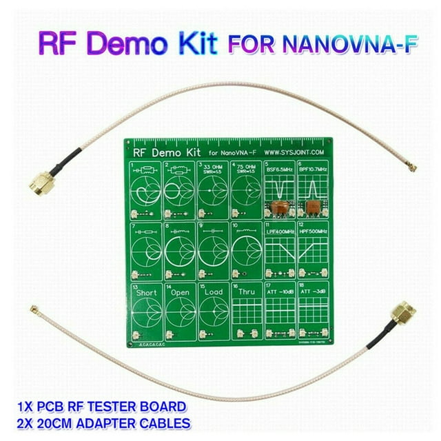 Rf Demo Kit For Nanovna Rf Test Board Vector Network Test Filter Attenuator
