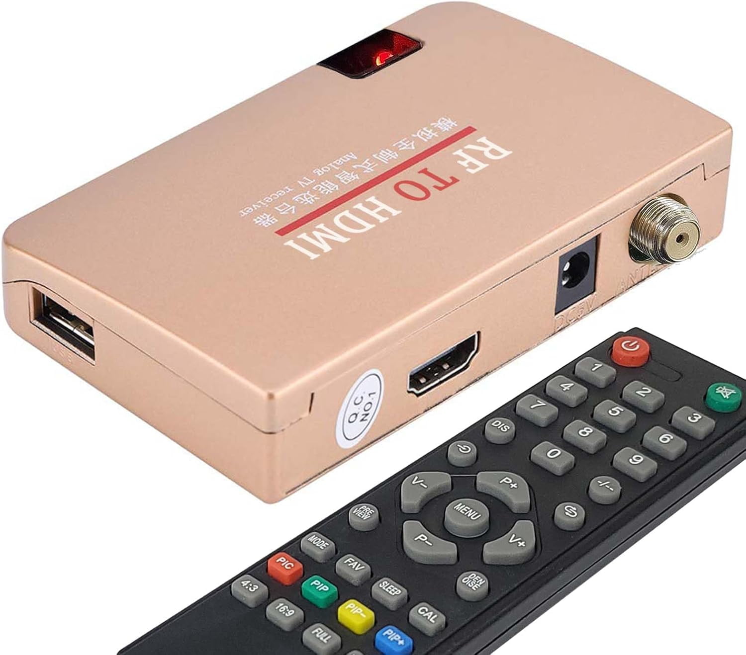 RF Demodulator Coax to HDMI UHF Modulator VHF Adapter Coaxial Converter ...