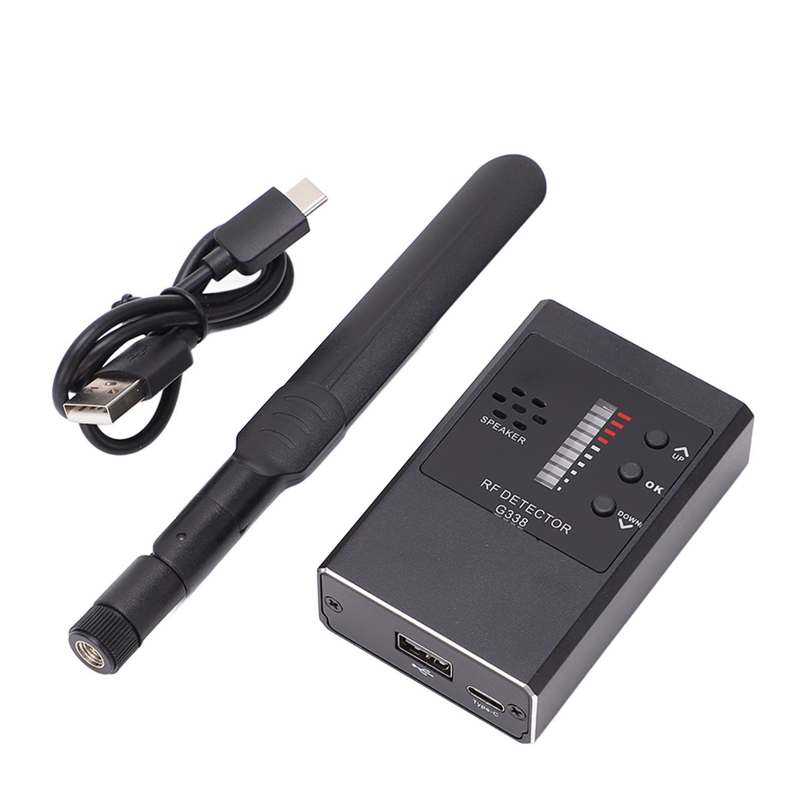 Rf Detector Bug Wifi Camera Finder Listening Device Gps Wireless Signal Scanner G338 Black