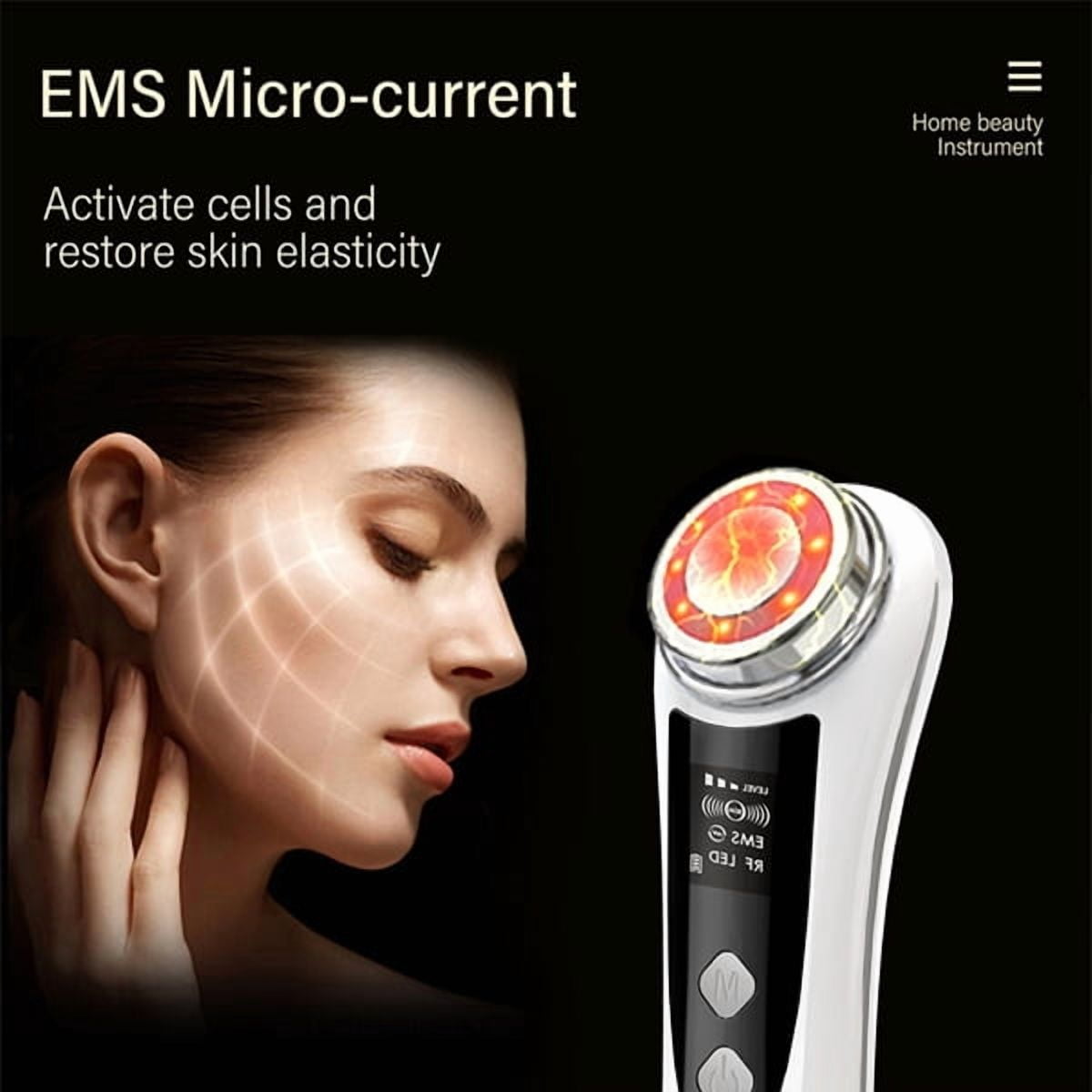 RF & EMS Multi Functional Beauty Devices with Red/Blue Light Therapy ...