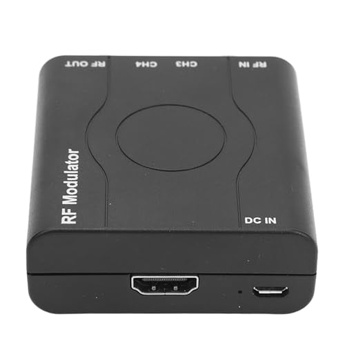 RF ModulatorCoaxial Adapter UHF Demodulator Composite Converter with ...