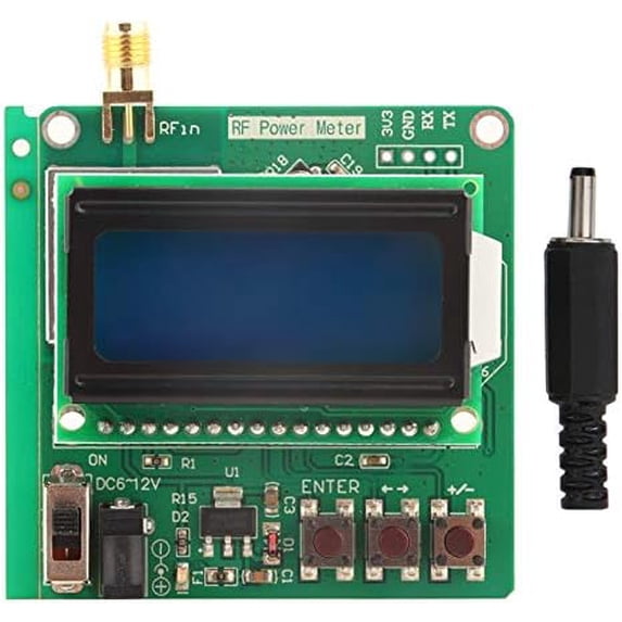 RF Power Meter, 1-8000MHz -605 DBm Settable Power Attenuation Digital ...