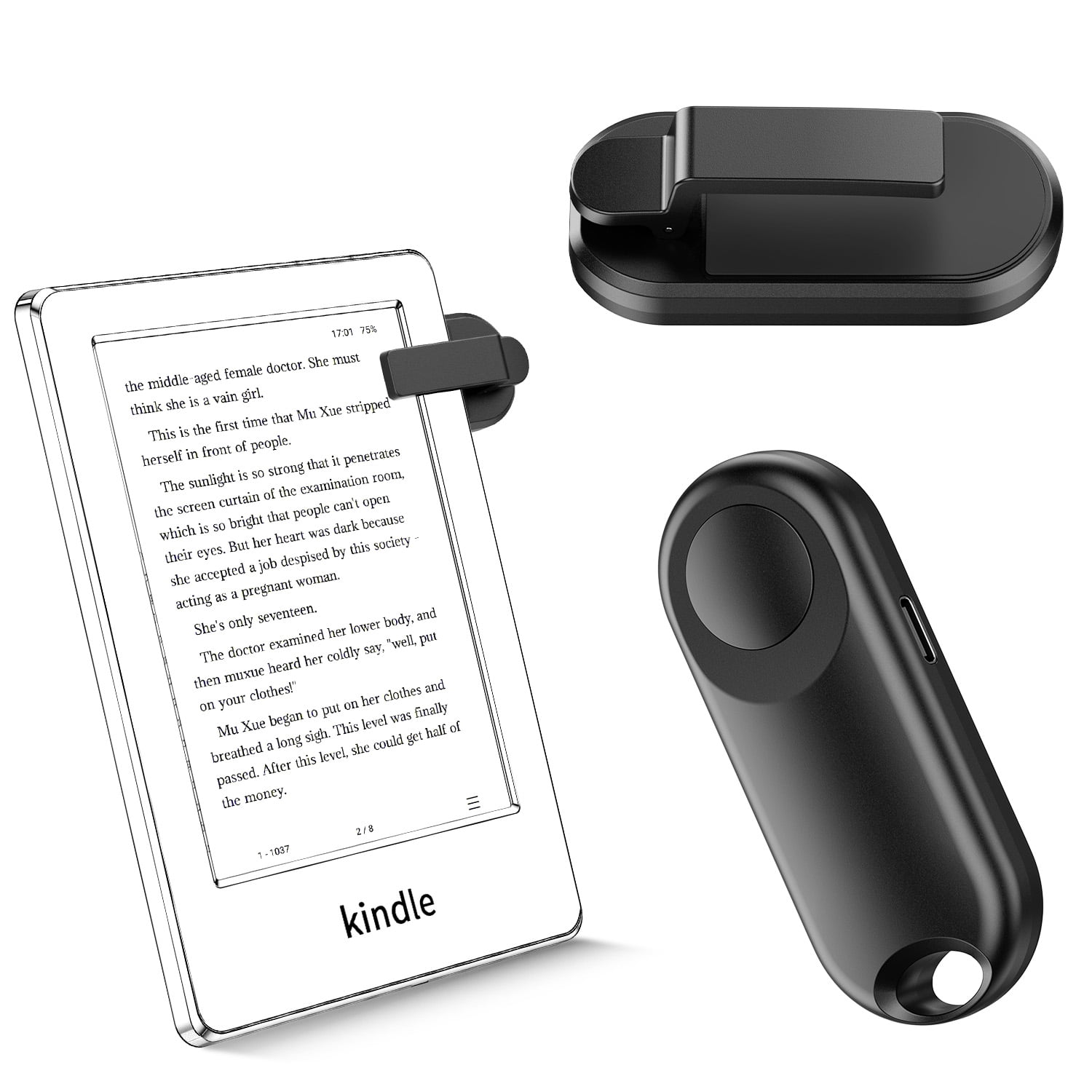 RF Remote Control Page Turner for Kindle Paperwhite,ipad,Reading Kobo ...