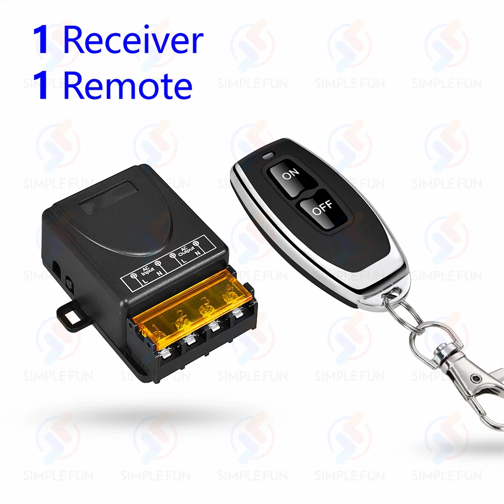 RF Wireless Remote Control Light Switch 433Mhz 110V 220V 230V 30A High ...