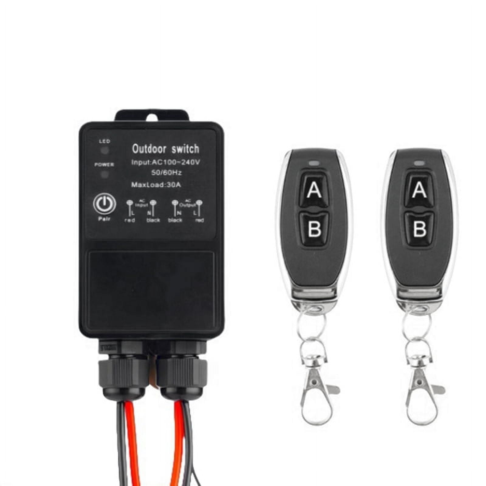 RF433Mhz Universal Wireless Remote Control Switch Receiver AC110V 220V ...