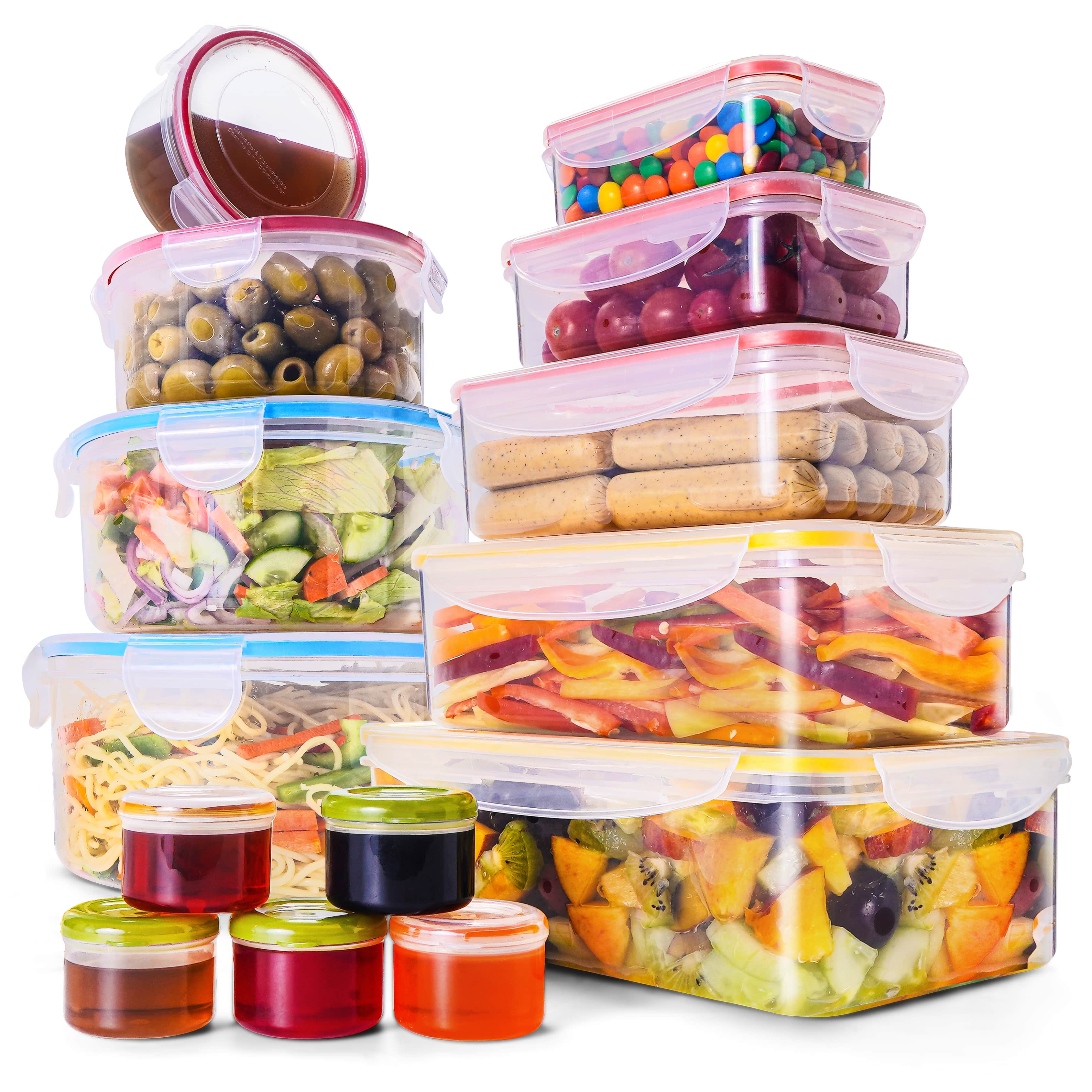Sistema To-Go 5.9 Cup Lunch Cube Plastic Food Storage Containers ...