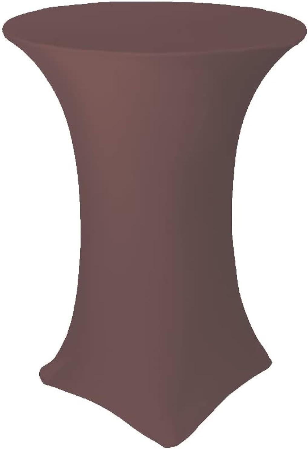 RFCUIBIJ 10 Pack 32 Round x 43" Tall Spandex Fitted Table Cover for ...