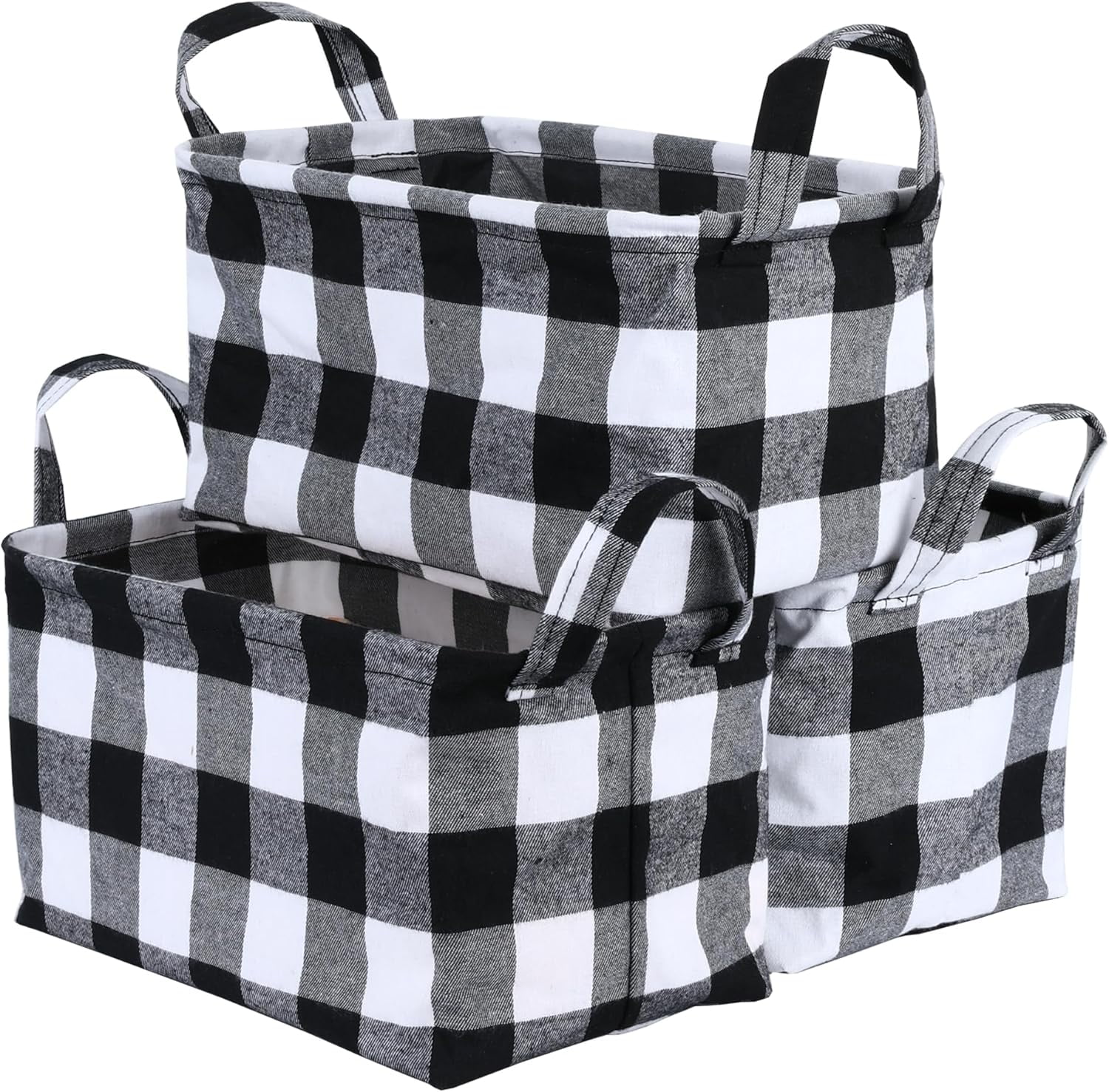 RFCUIBIJ Buffalo Storage Basket - Black and White Foldable Storage ...