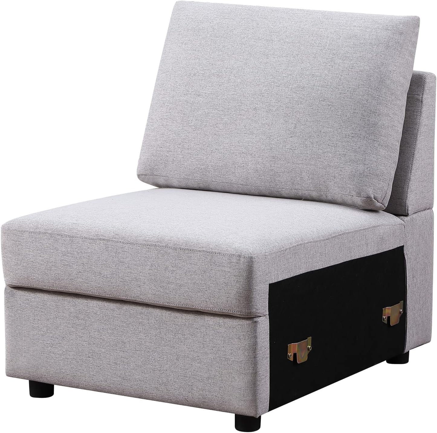 RFCUIBIJ Extra Arm Less Fabric Couches for Modular Sectional Sofa Couch ...