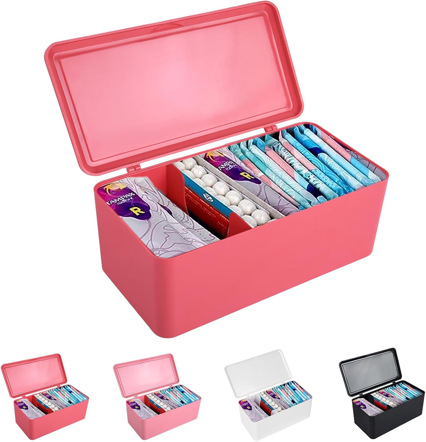 RFCUIBIJ Pad and Tampon Organizer for Bathroom Sanitary Napkin Holder ...