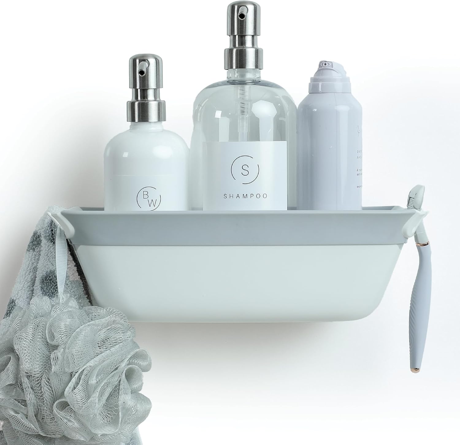 sasyxdc Patented Shower Organizer Caddy Sturdy Storage Organizer Power ...