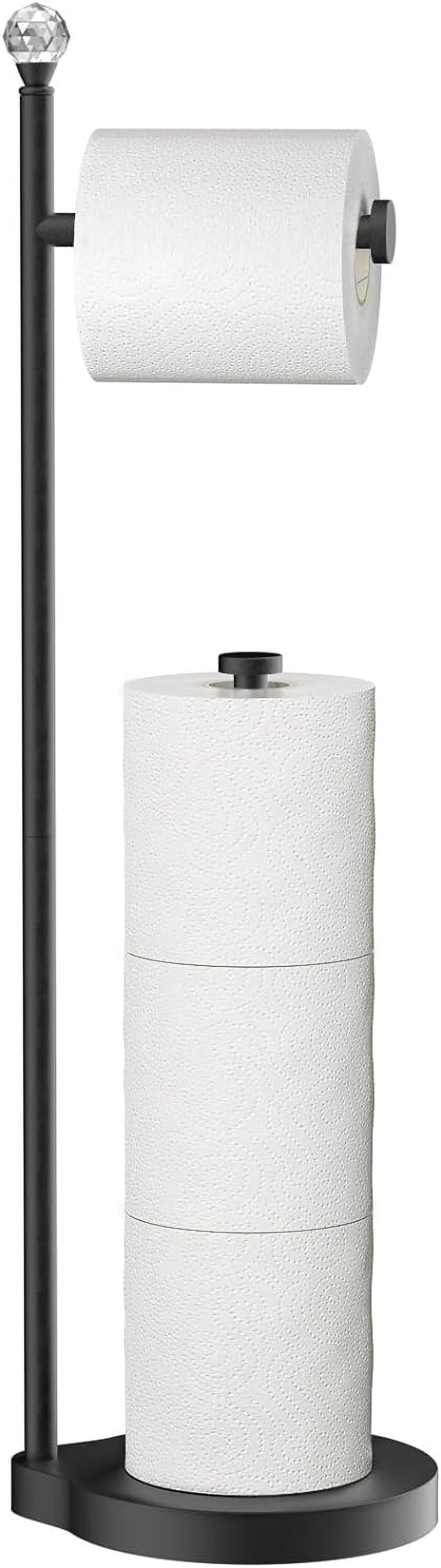 RFCUIBIJ Toilet Paper Holder for Bathroom Heavy Weighted Metal Free ...