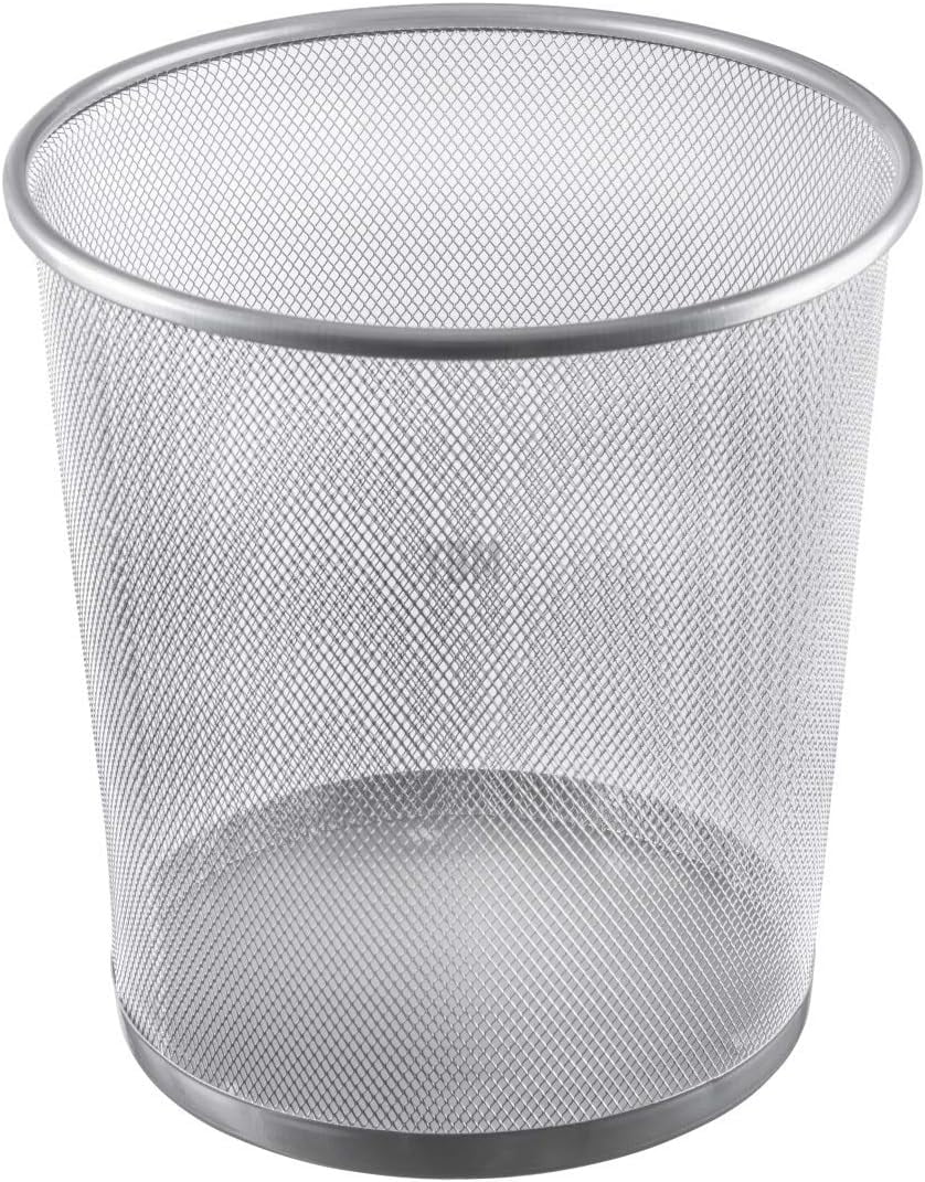 RFCUIBIJ Wire Steel Mesh Trash Can - 5-Gallon Waste Basket for Under ...