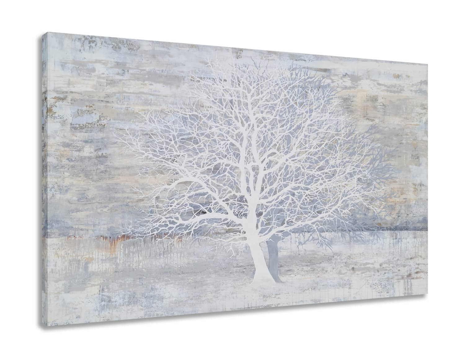 RFDEPOT ARTS Rustic Tree Paintings with Textured - Modern Abstract ...