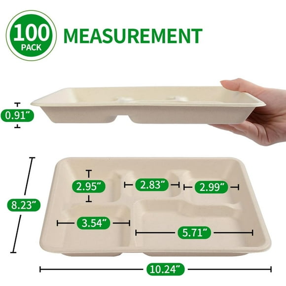 Best Sellers In 5 Compartment Paper Plates