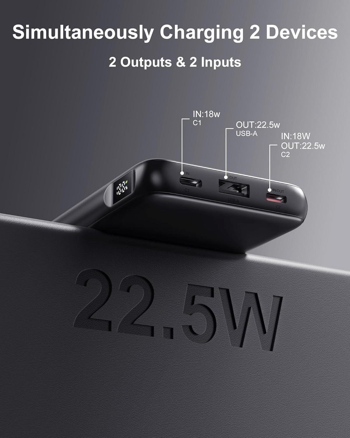 RFGBRG-2-Pack 10000mAh Power Bank Fast Charging, 22.5W Compact USB C ...