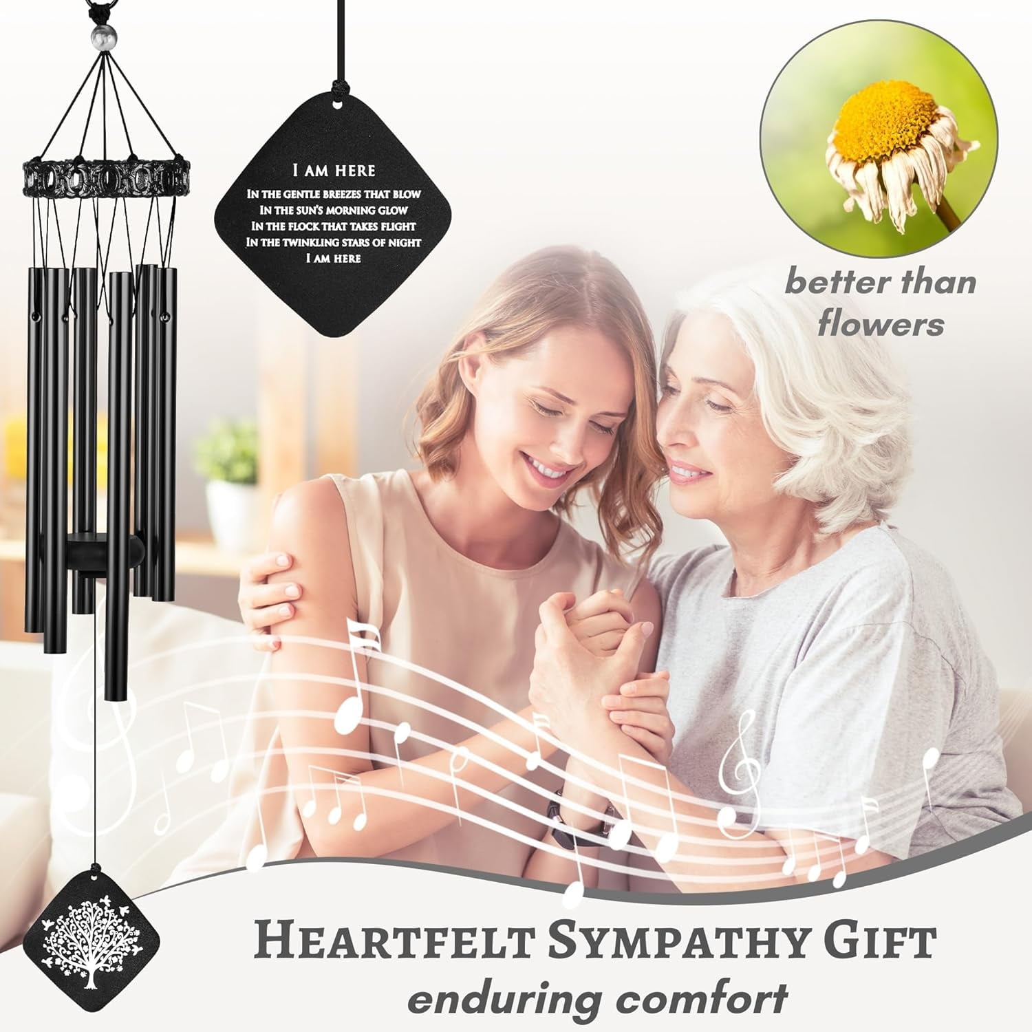 RFGBRG-Sympathy Wind Chimes I Tree of Life Wind Chime I Funeral Wind ...