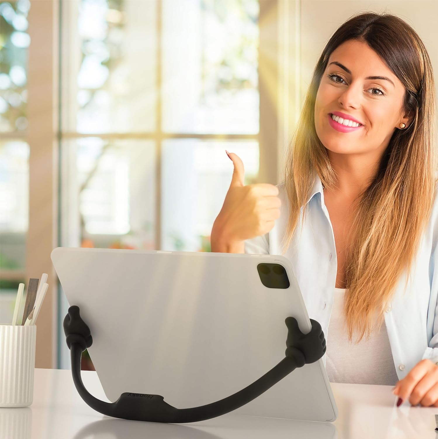 RFGBRG-Thumbs Up Tablet Stand - Portable Monitor Stand Holder for ...