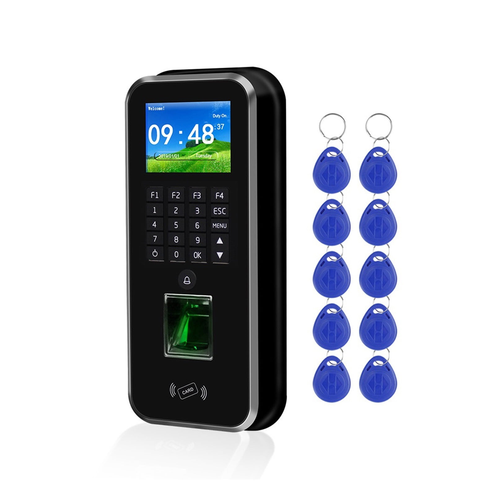 RFID Access Control System Realand 2.4inch TCP/IP/RS485 Biometric Fingerprint Time Attendance ...