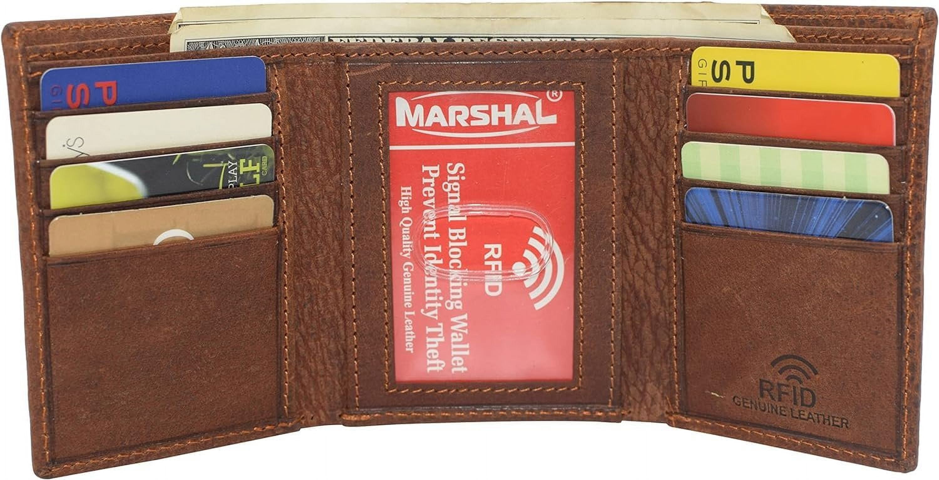 RFID Blocking Alligator Real Leather Men's Bifold Trifold Wallet ...
