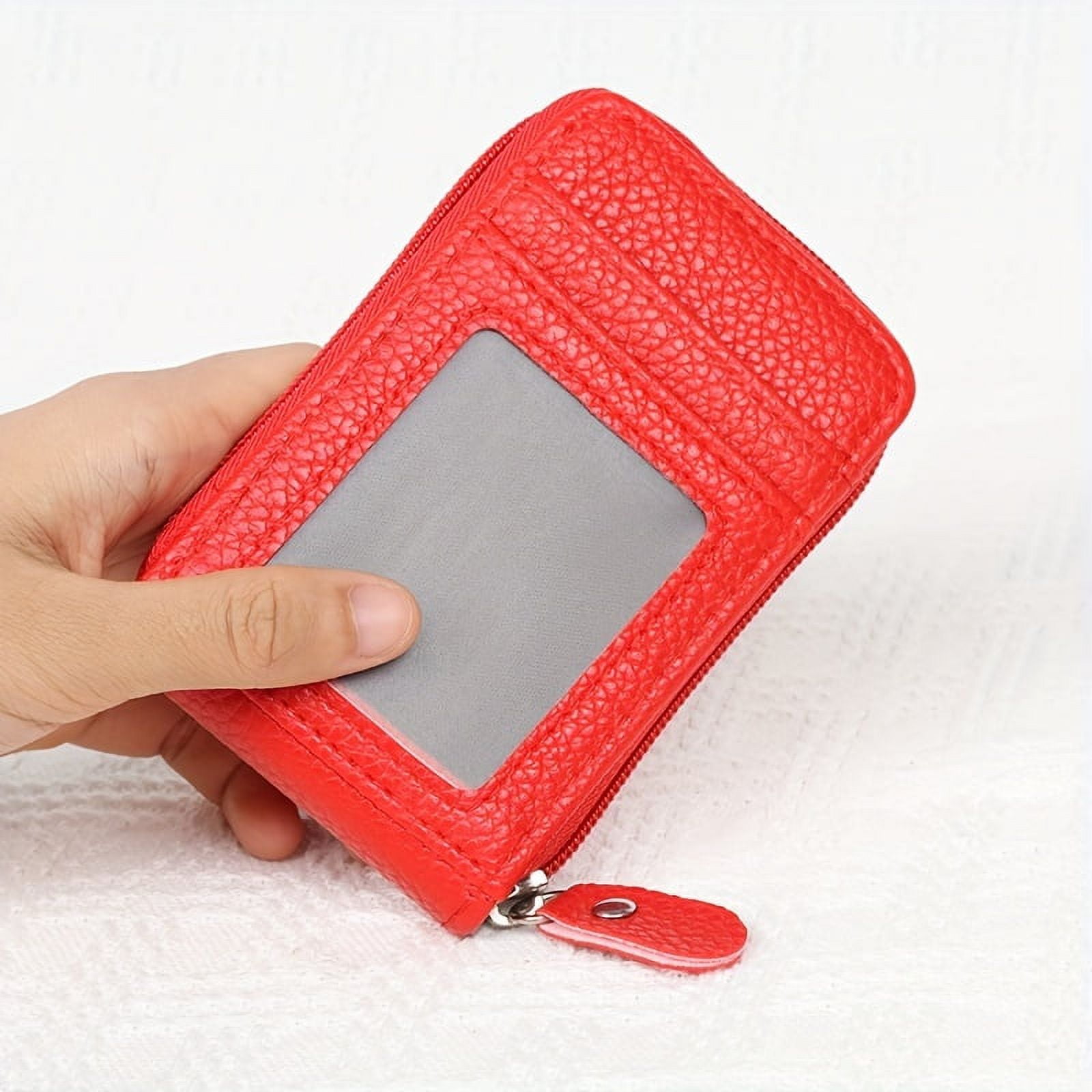 RFID Blocking Card Holder with Multi Card Slots and Zipper Coin Purse ...