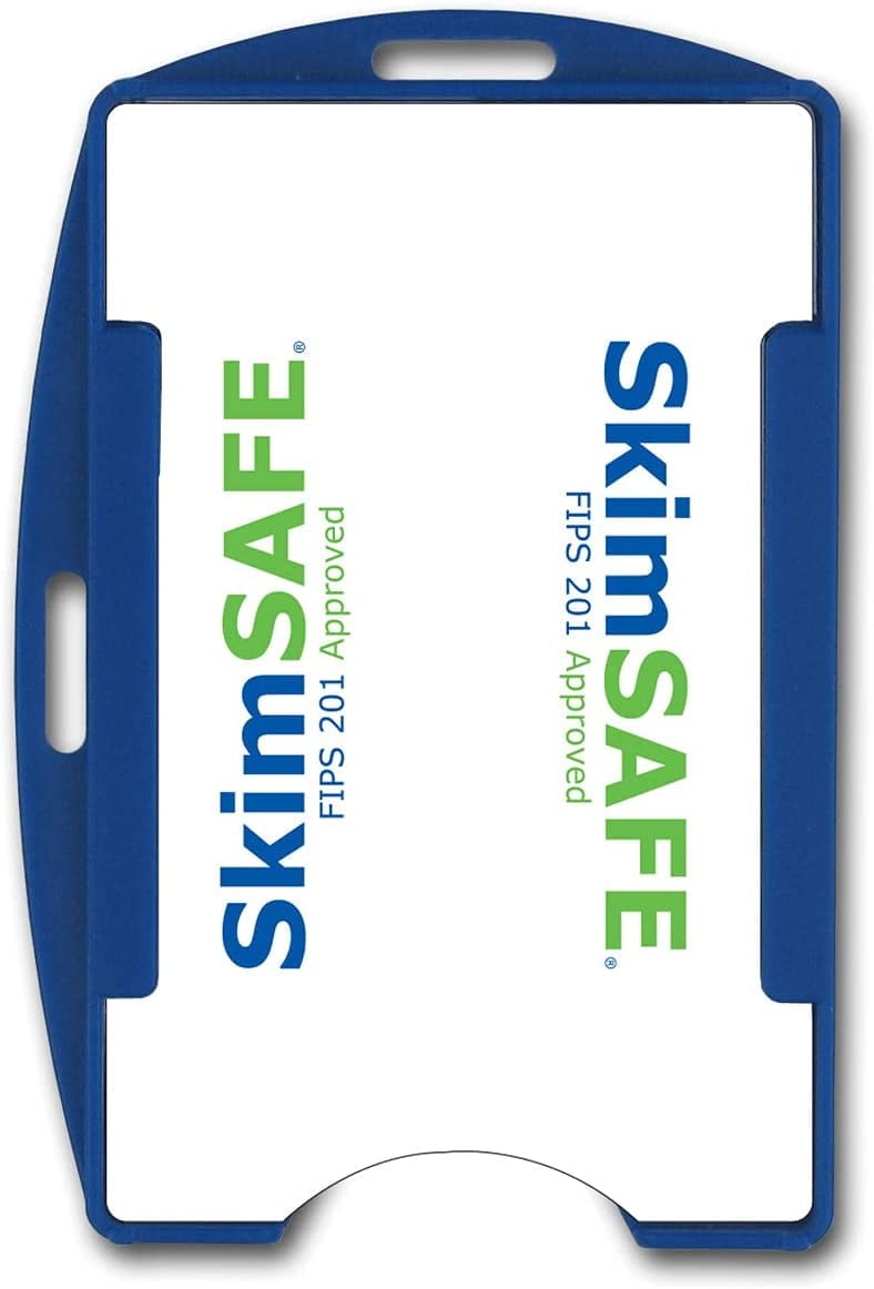 RFID Blocking ID Badge Holder (Holds 2 Cards) - SkimSAFE - Dual Sided ...