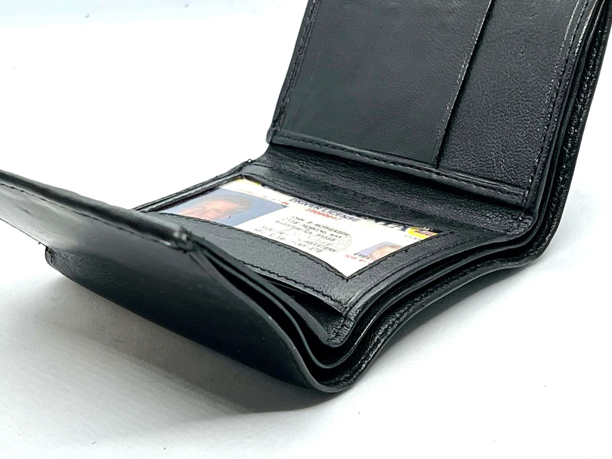 RFID Blocking Men's Wallet Extra Capacity Multi ID Card Slot Center ...