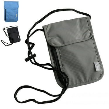 Travel Neck Pouch Neck Wallet with RFID Blocking Passport Holder Travel ...