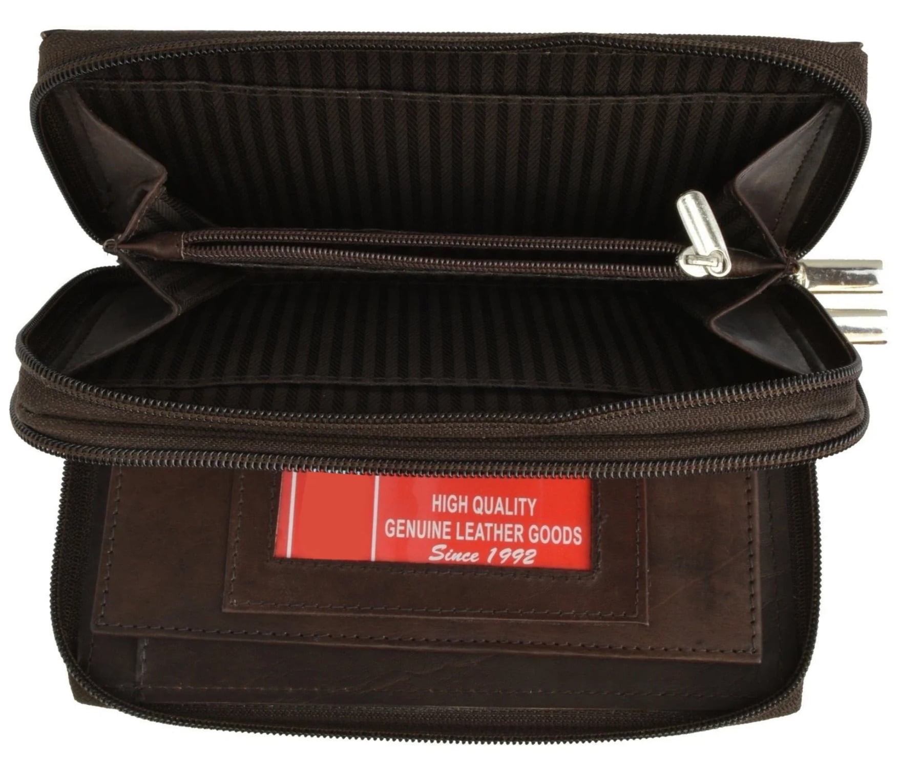 RFID Blocking Premium Leather Checkbook Secretary Accordion Wallet 2 ...