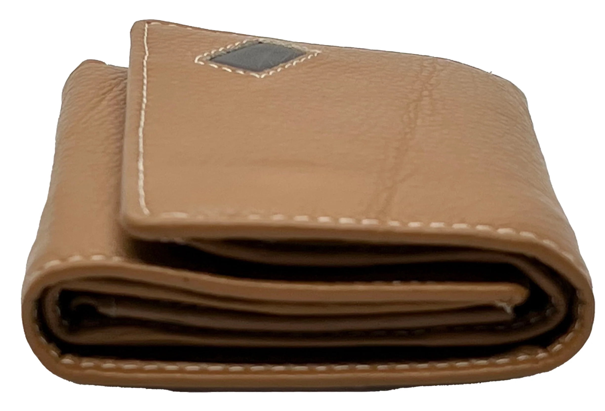 RFID Blocking Premium Leather enter Flap Trifold Wallet Center Flap ...