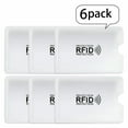 RFID Blocking Sleeve - 6 Pack - For Credit Cards and Banking Cards ...