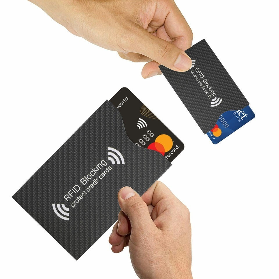 RFID Blocking Sleeve Credit Card Protector Anti Theft Safety Shield ...