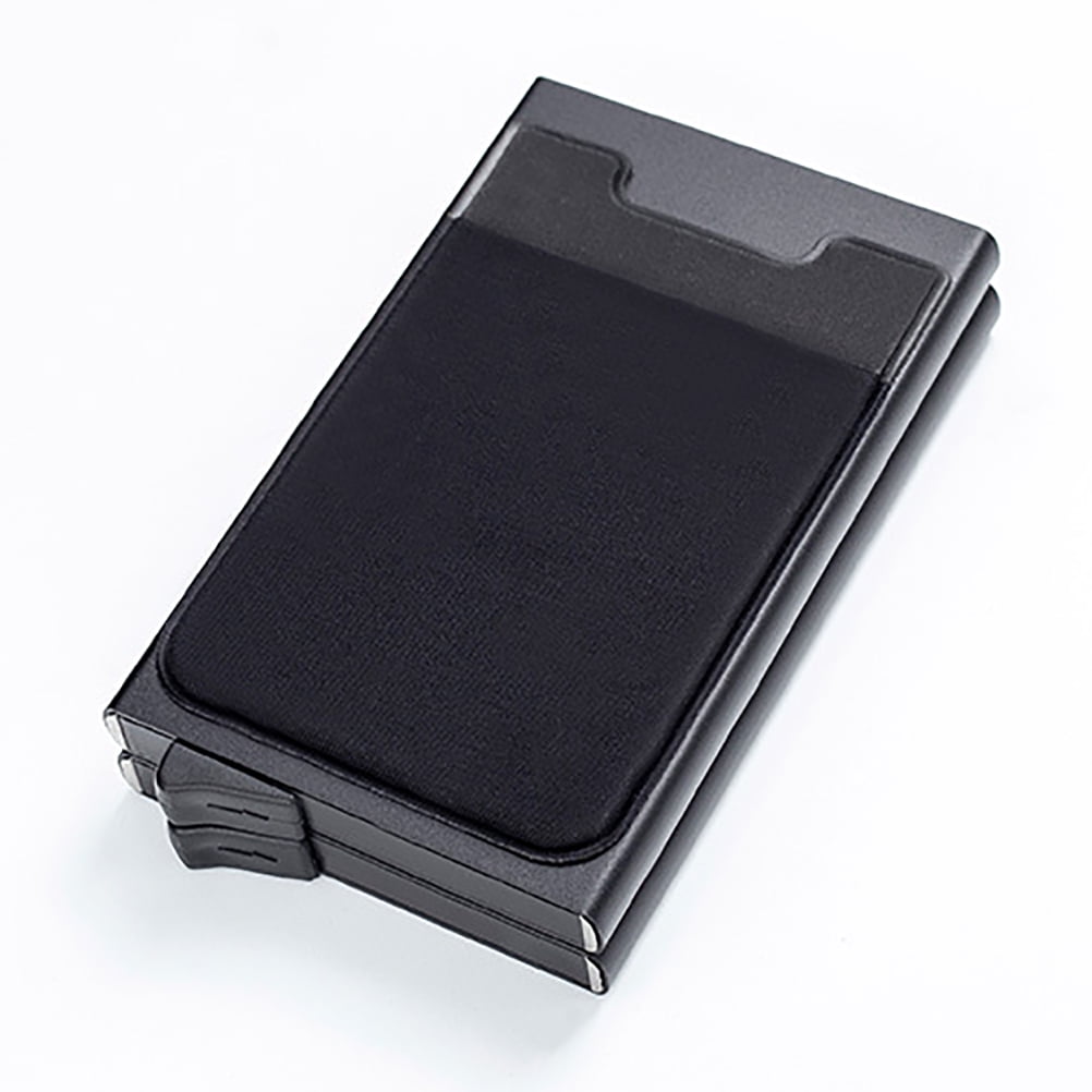 RFID Blocking Slim Wallet - One-Touch Pop Up Card Holder, Metal ...