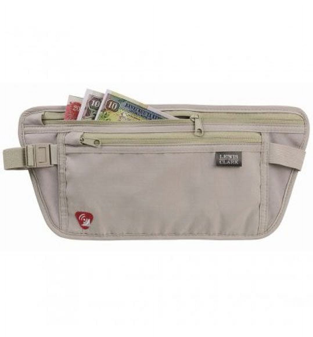 Lewis N. Clark RFID-Blocking Waist Stash, Adjustable Strap, Multiple ...