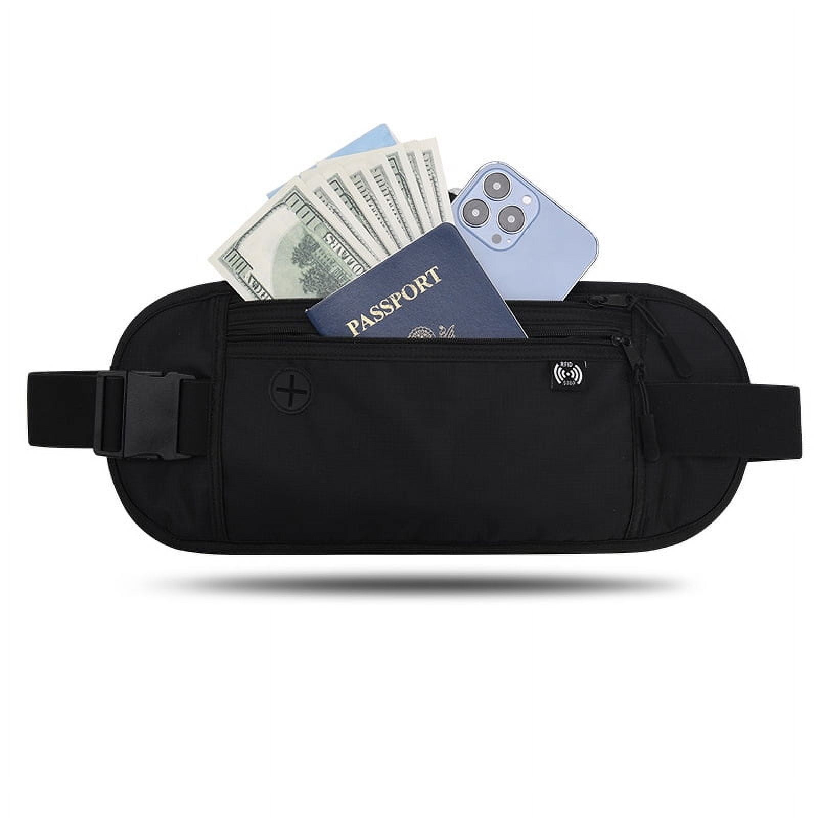 RFID Blocking Waterproof Sport Travel Phone Money Belt Bag Fanny Packs ...