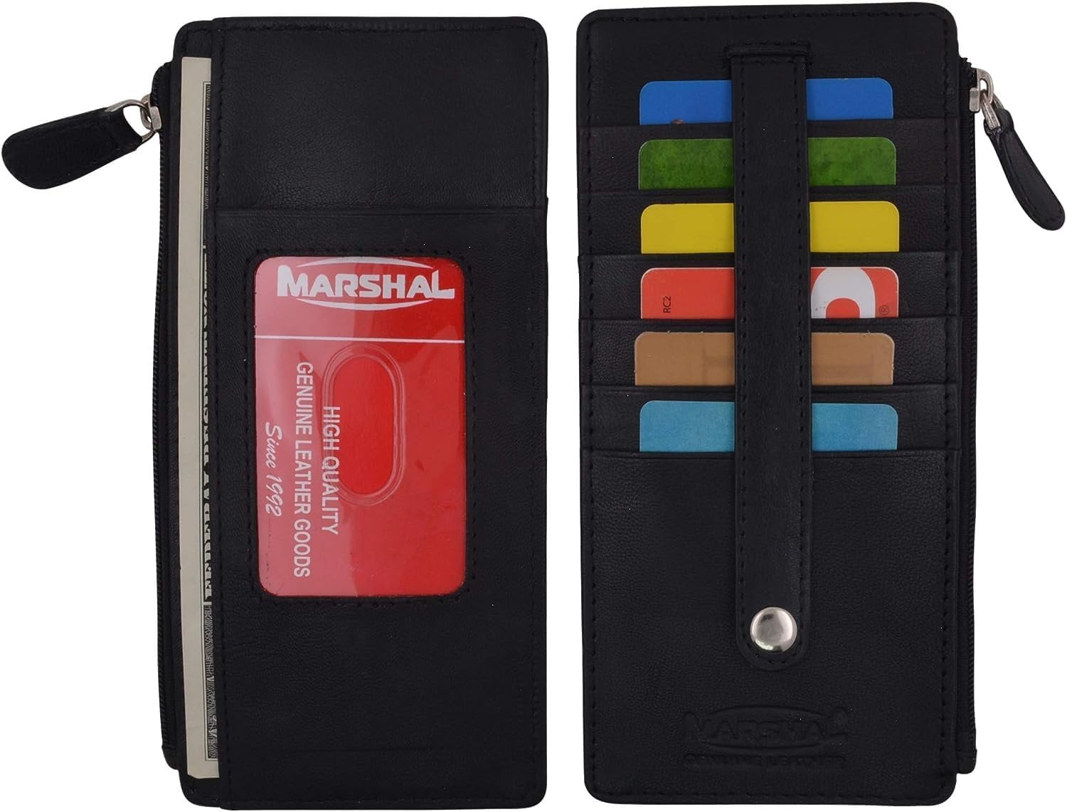 RFID Blocking Women's Wallet Vintage Leather All in One Card Case ...