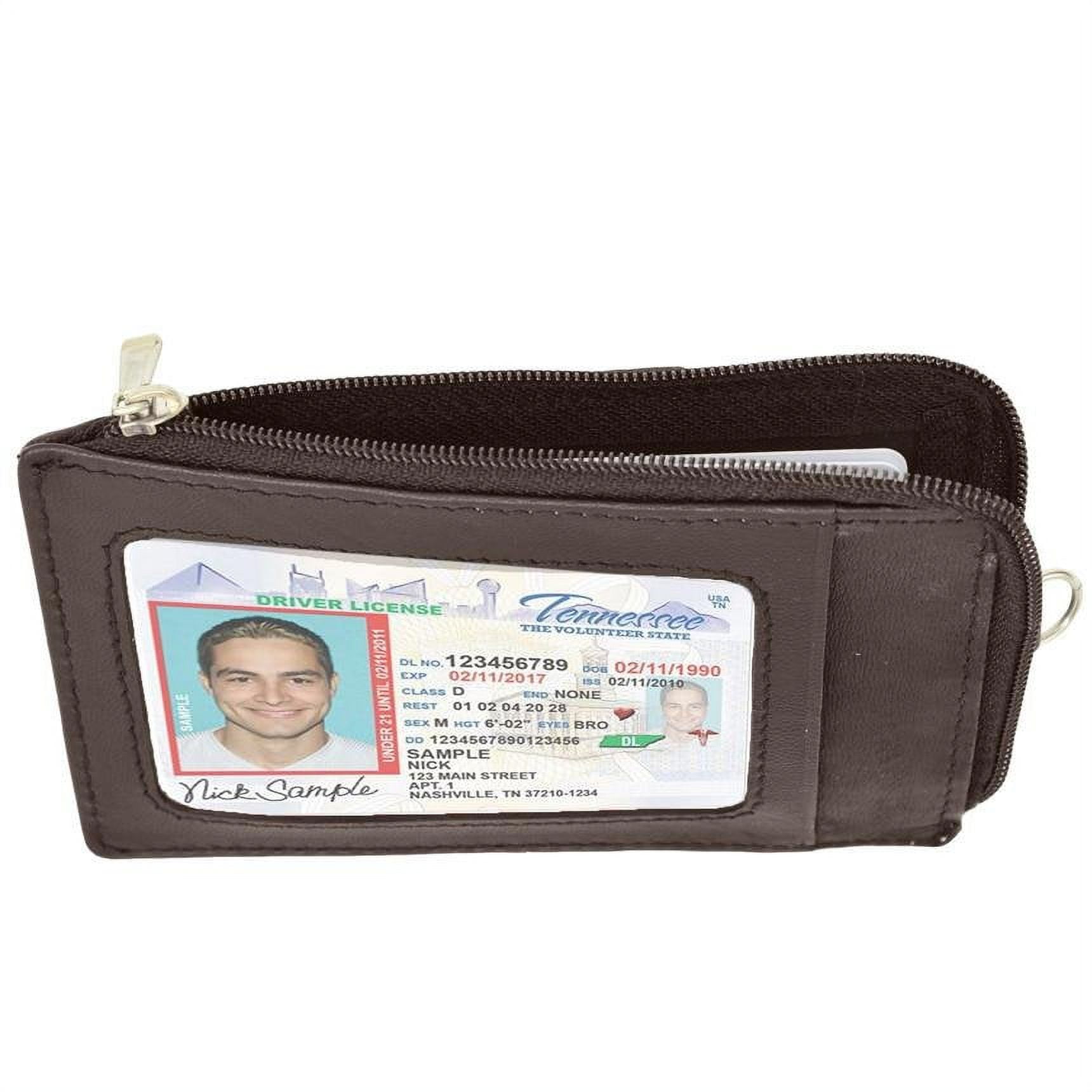 RFID Collection Neck Leather Wallet Brown Color - Walmart.com