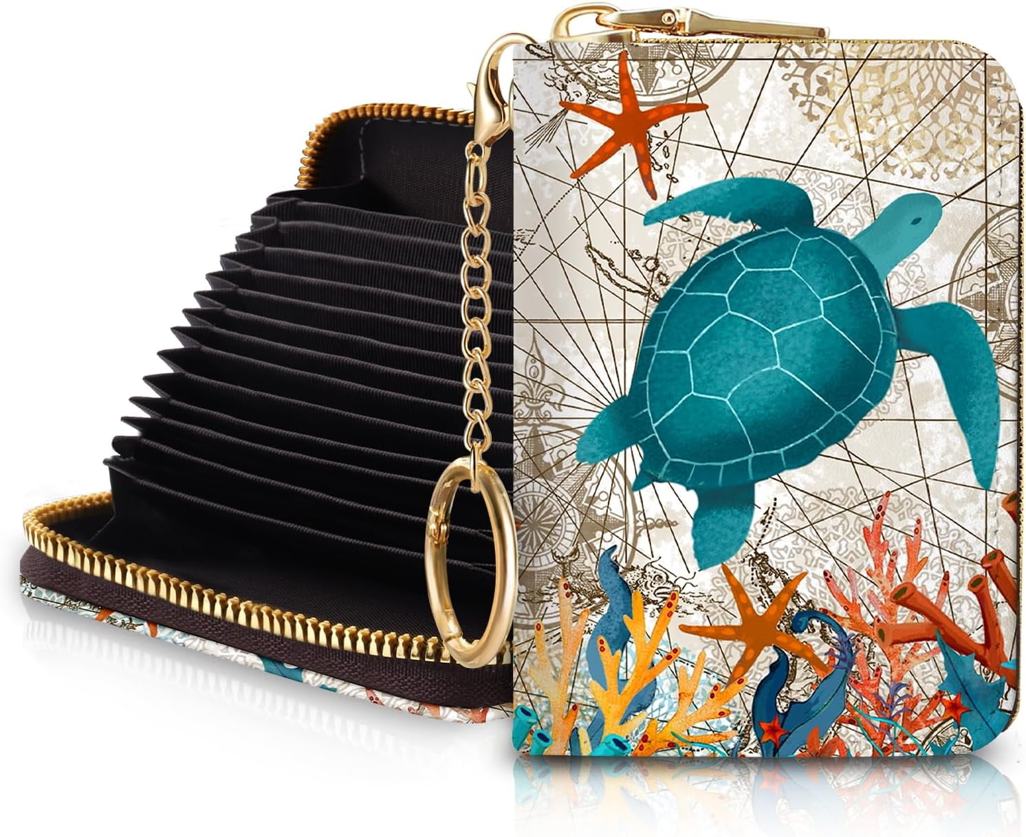 RFID Credit Card Holder Wallets for Women, Small Card Case Wallet with ...