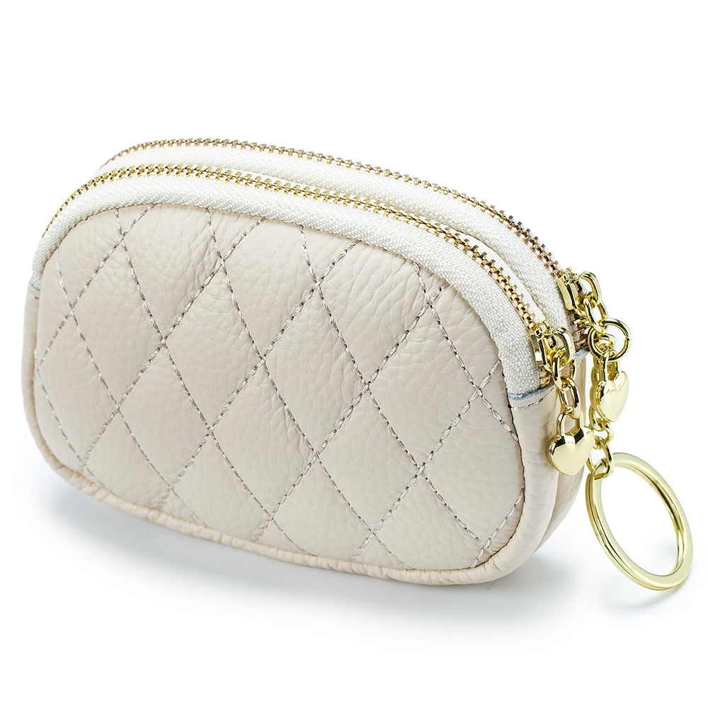 RFID Credit Card Holder for Women Small Leather Zipper Card Case Wallet ...