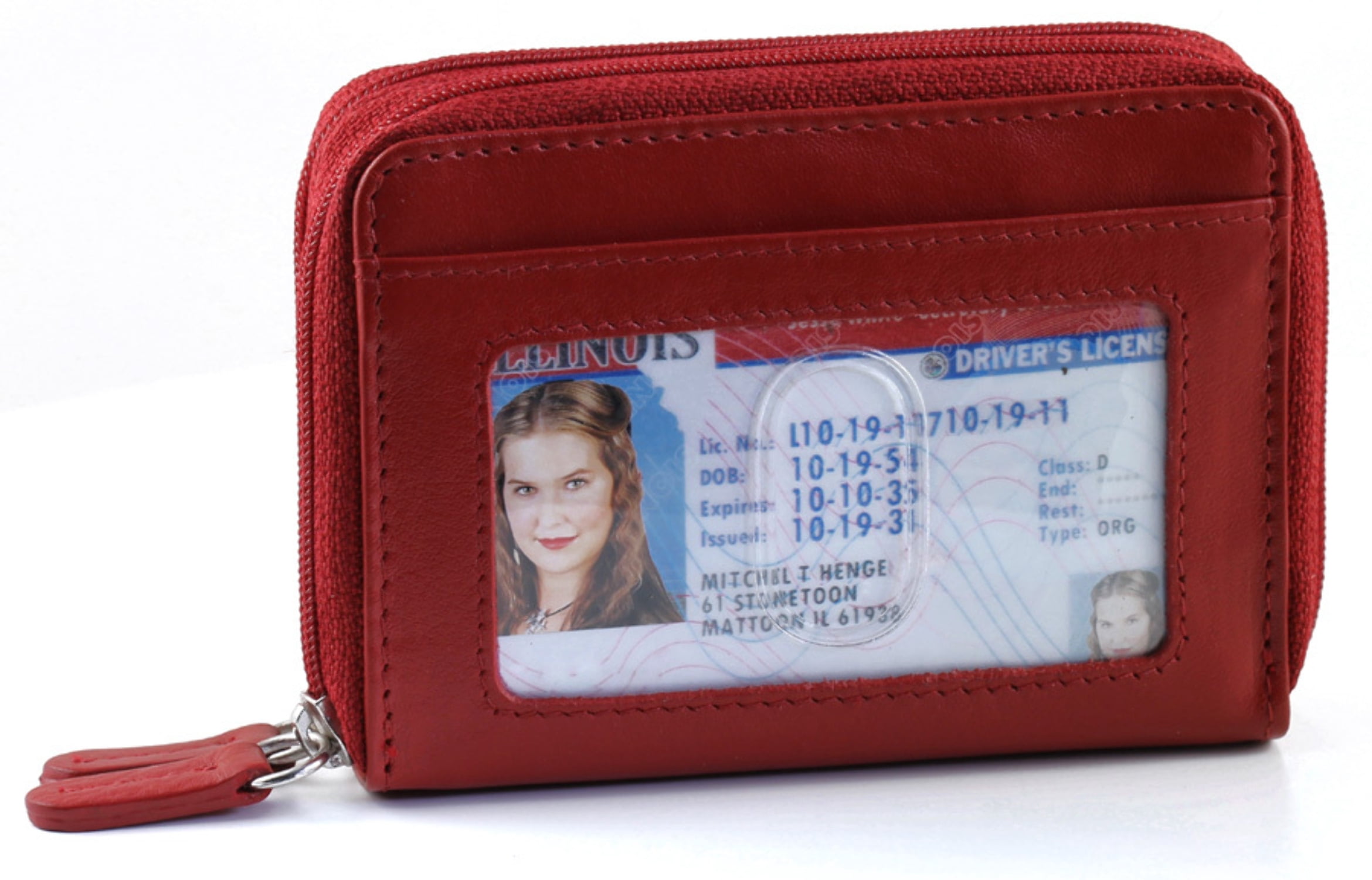 RFID Double Zip Accordion Credit Card Holder - Walmart.com