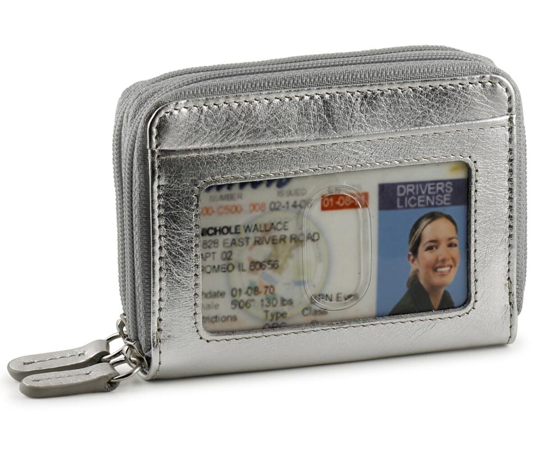RFID Double Zip Accordion Credit Card Holder - Walmart.com
