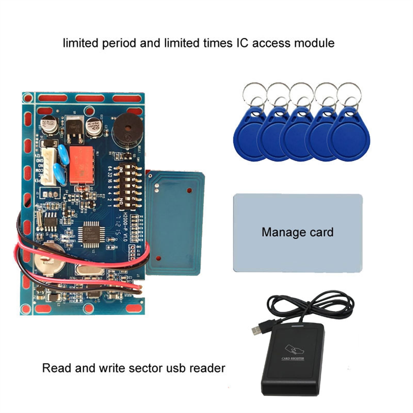 RFID Embedded IC door Access Control can limited time peirod or user ...