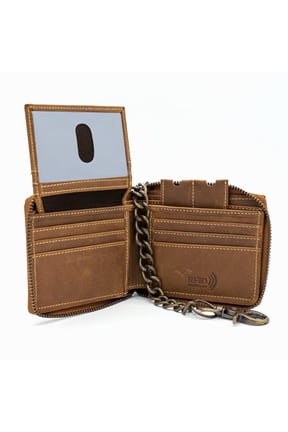 Zip Around Leather Wallets