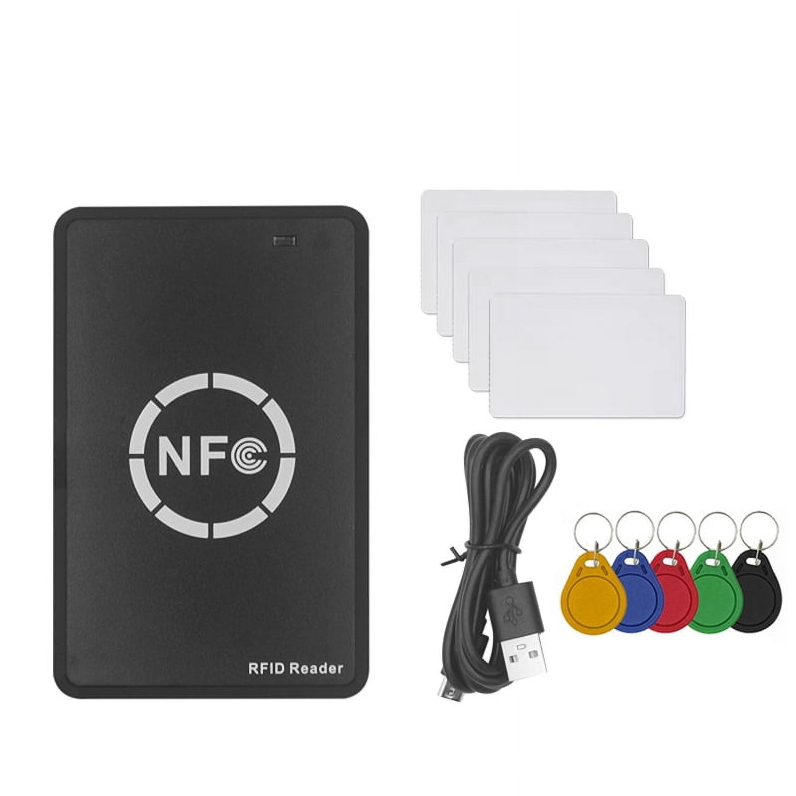 RFID NFC Smart Chip Reader/Writer+5XCUID Card+UID Keychain RFID ...