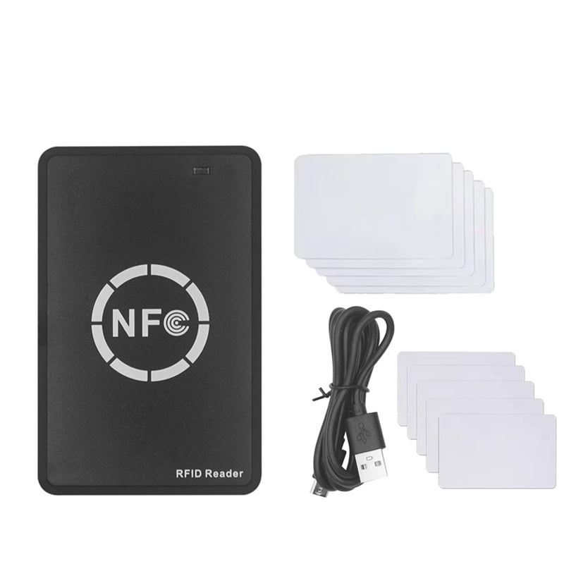 RFID NFC Smart Chip Reader/Writer+5XUID/CUID Card 125K 13.56M RFID Duplicator Tag Copy Clone ID ...