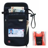 RFID Passport Holder Neck Stash Travel Pouch Id Wallet Bag Lewis N ...