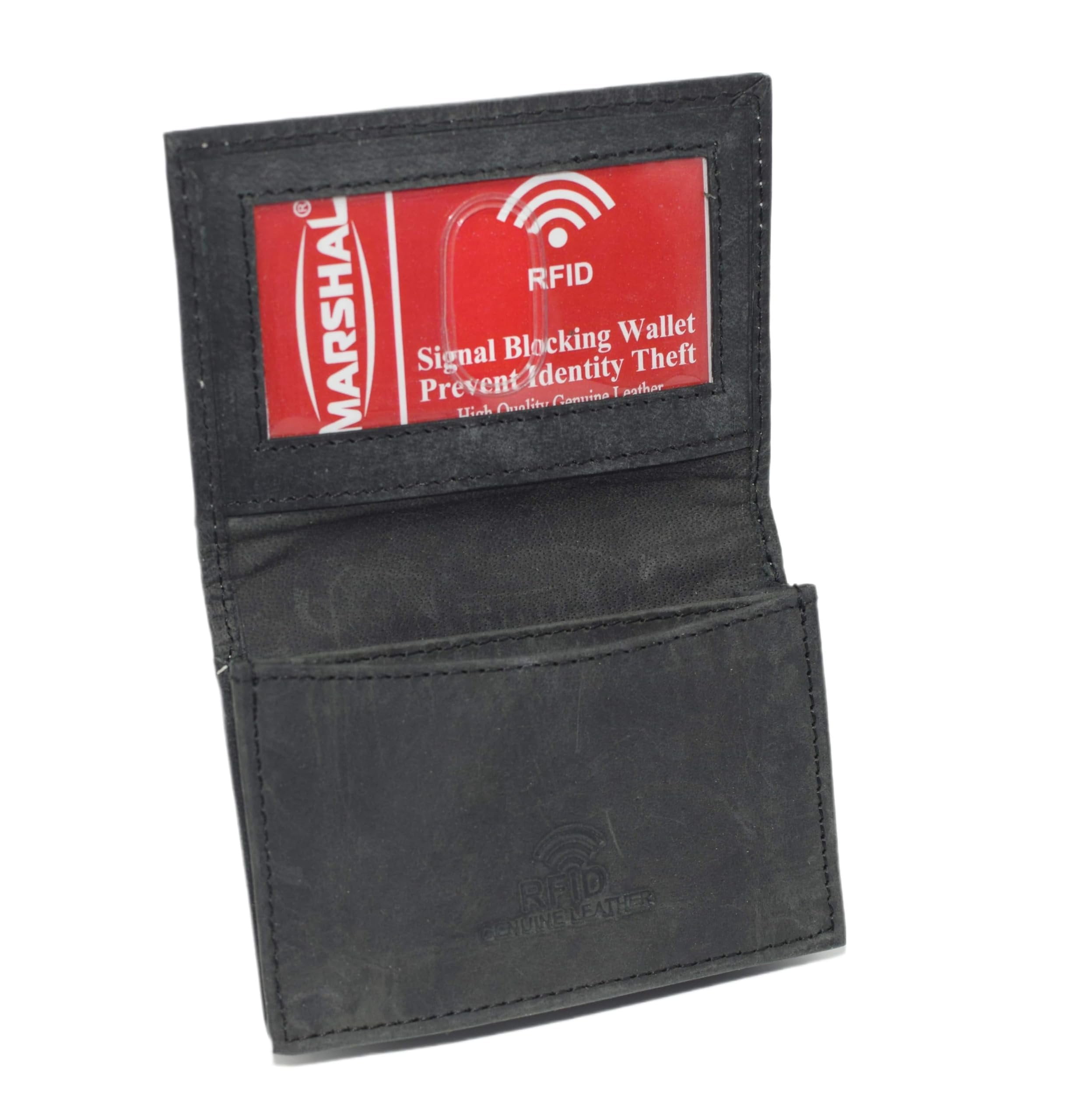 RFID Premium Vintage Leather Men's Expandable Credit Card ID Holder ...