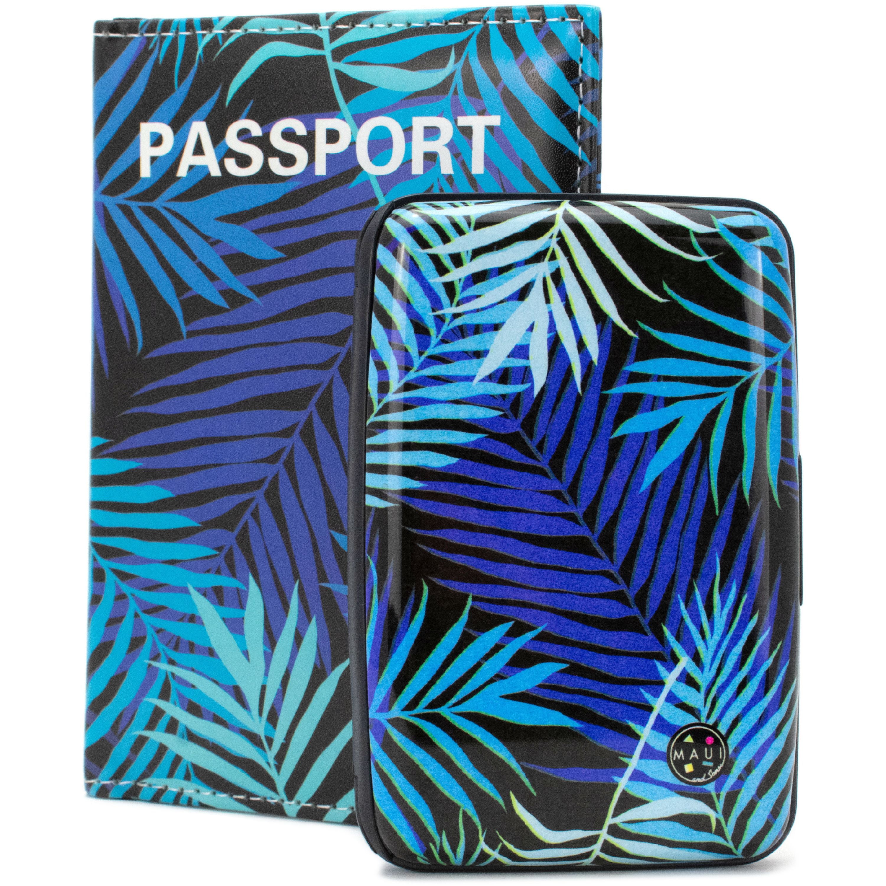 RFID Protected Wallet and Passport Cover Set - Prevent Electronic Theft ...