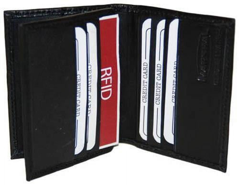 RFID Security Block Safe Leather Credit Card ID Business Card Center ...