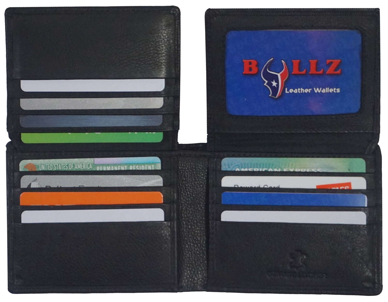 RFID Signal Blocking, Zippered Card Blocker, Large Leather Wallet for ...